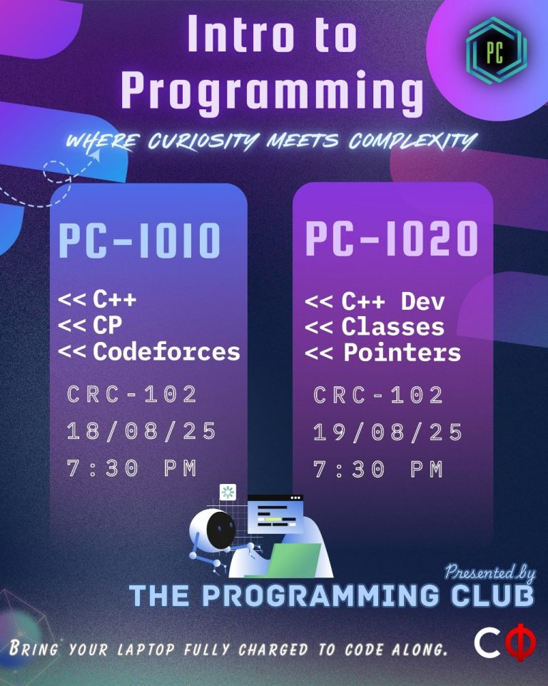 Intro to Programming – Programming Club IITM