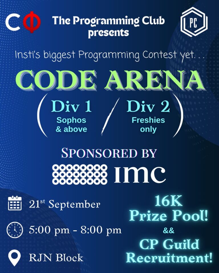 Code Arena – Programming Club IITM