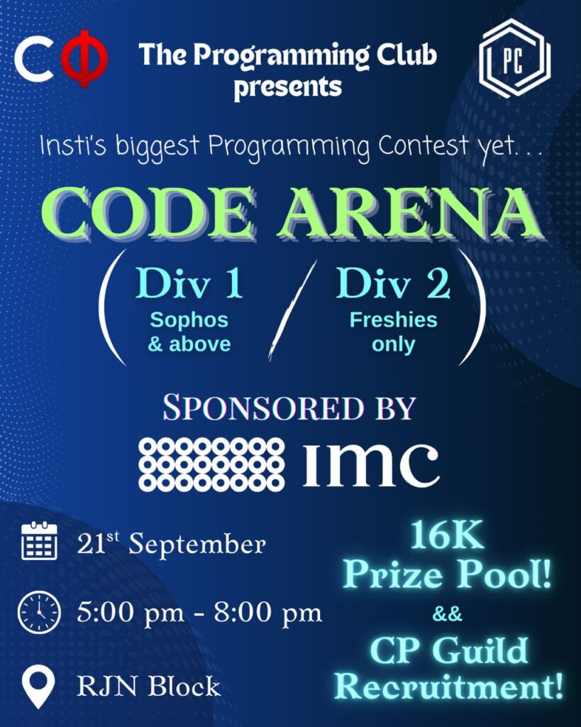 Code Arena – Programming Club IITM